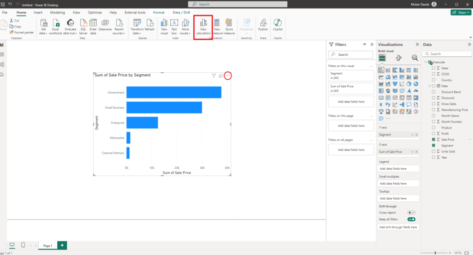 How to create a Pipeline Funnel Chart with Visual Calculation in Power ...